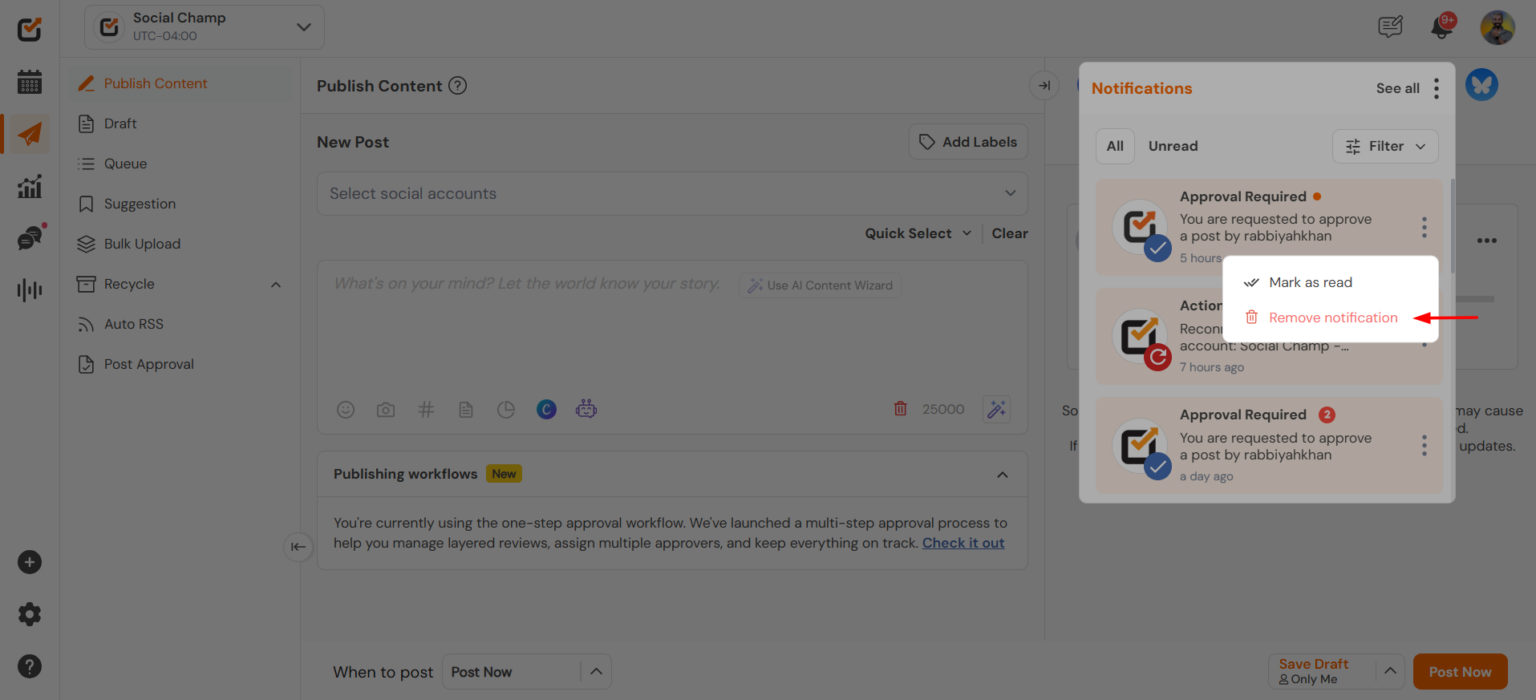 How to Delete or Mark ‘Read’ to all In-app Notifications?